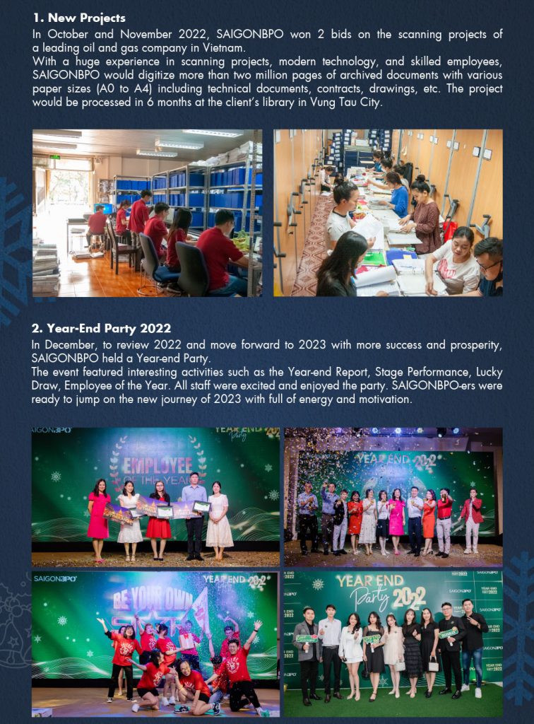 2022 WINTER NEWSLETTER - Welcome to SAIGONBPO