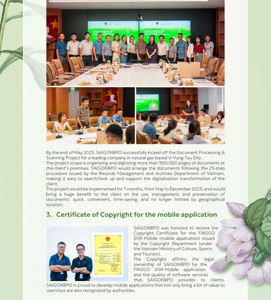SECOND NEWSLETTER OF SAIGONBPO IN 2023 - Welcome to SAIGONBPO